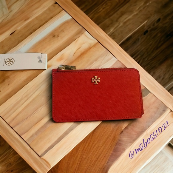 Tory Burch | Accessories | Tory Burch Corner Zipped Leather Cardholder ...